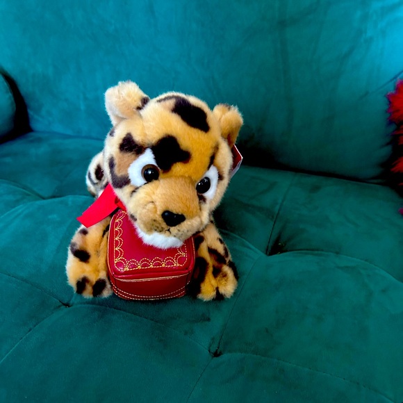 Cartier | Toys | Rare Cartier And Aurora 2 Leopard Holding Red Leather ...